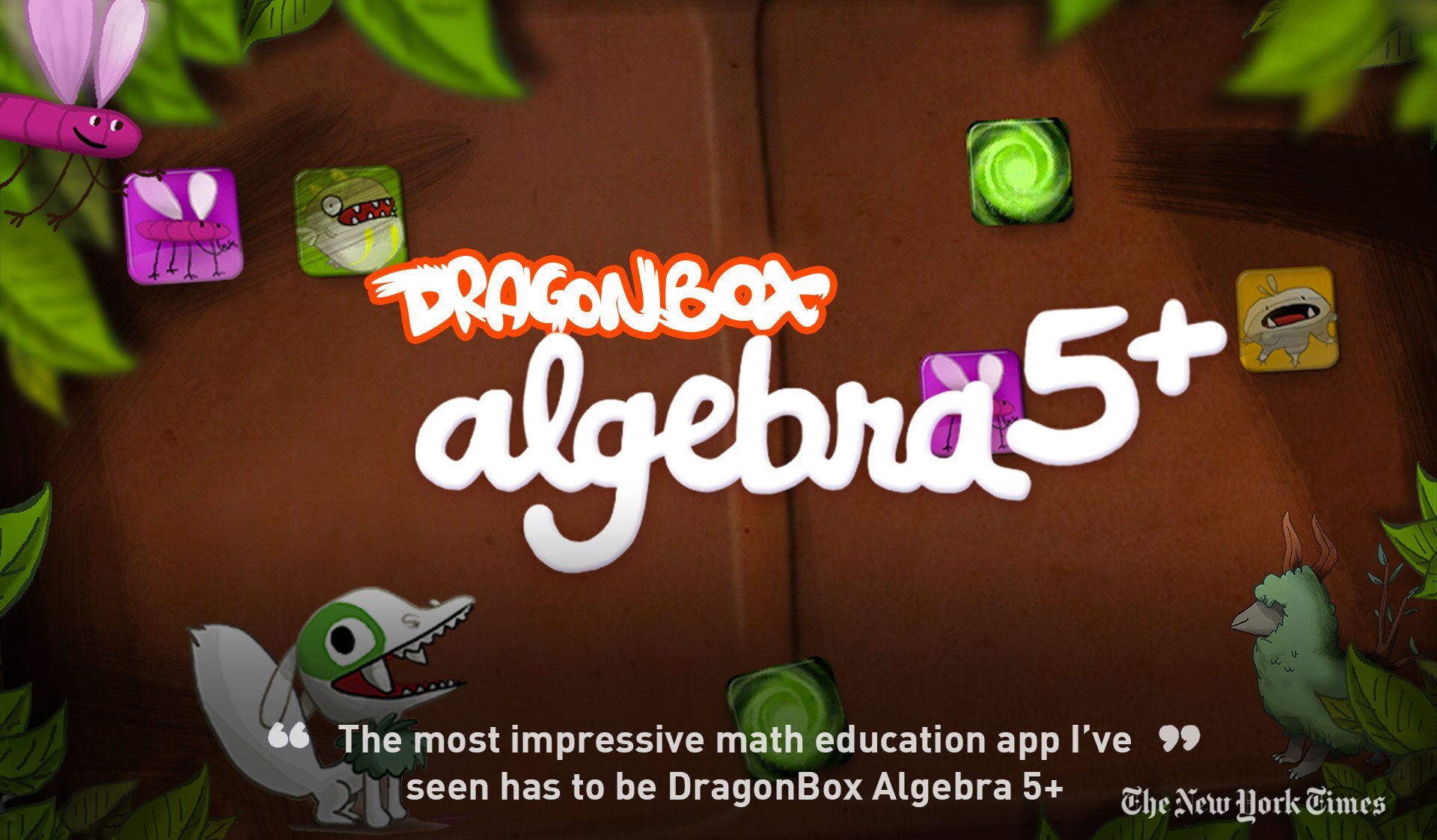 DragonBox Algebra 5+ - so easy a 5 y.o. can do it!